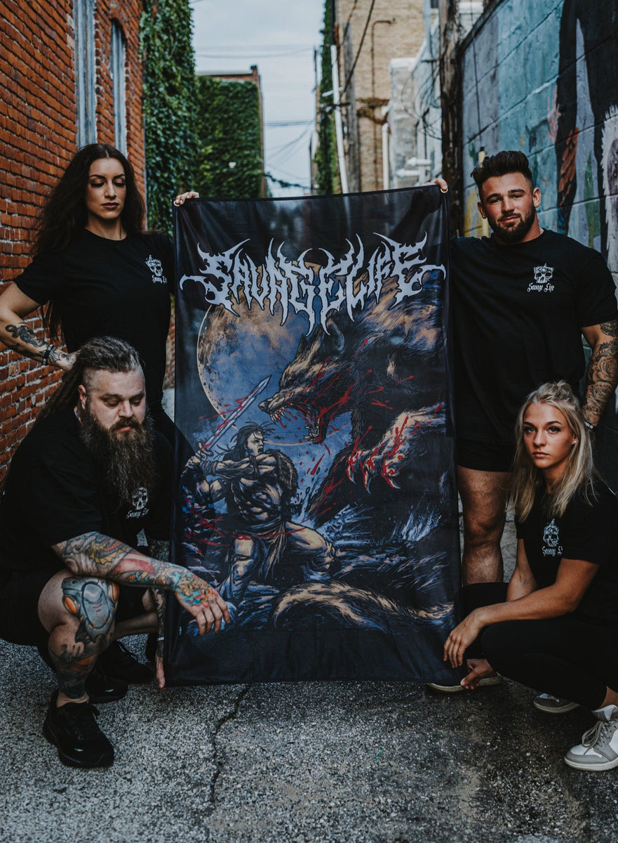 Savage Valor Battle Flag - Fierce Clash – Savage Merch