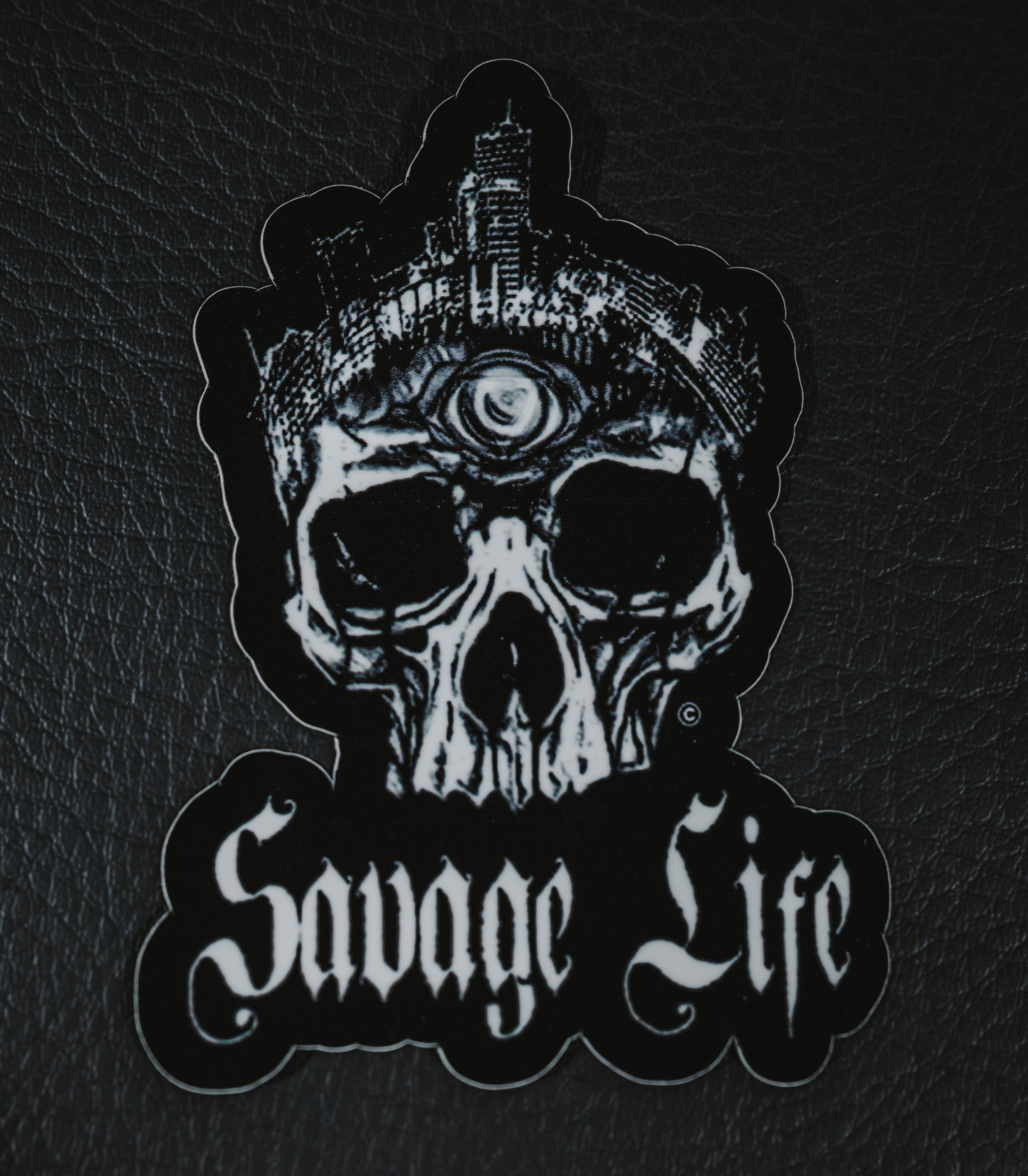 Savage Skull Design Decal - Crowned Authority – Savage Merch